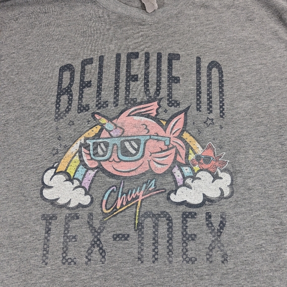 Chuy's | Tops | Chuys Unicorn Fish Believe In Texmex Small | Poshmark